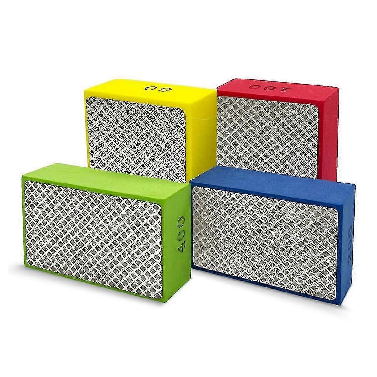 4pcs Diamond Hand Polishing Pads, Diamond Sanding Pads For Ceramic Tile ...