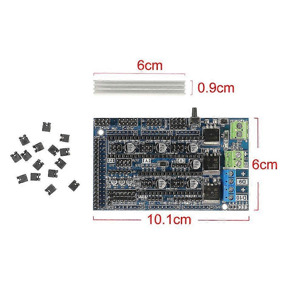 Ramps 1.4 1.5 1.6 Control Panel 3d Printer Control Board Reprap Control ...