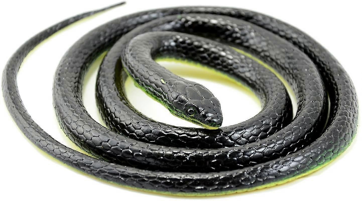 Realistic Fake Rubber Snake Toys Black Fake Snakes That Look Real Prank ...