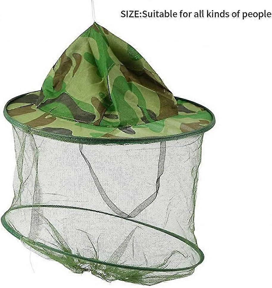 2pcs Bee Keeper Hats, Beekeeping Camouflage Beekeeper Anti-Mosquito Bee ...