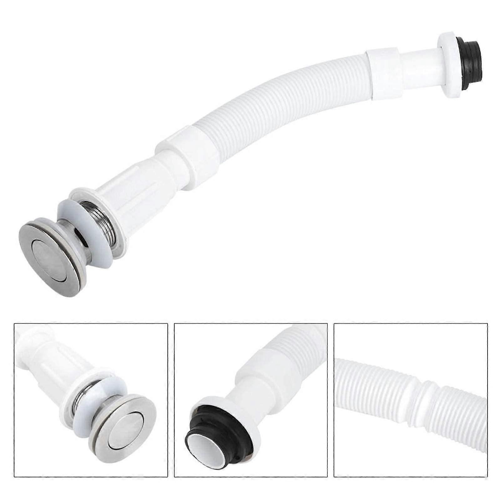 Flexible Drain Pipe OdorProof S Bend Water DownFlow Pipe Universal ...