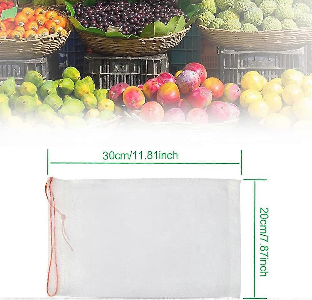 Garden Netting Bags, 50 Pcs Fruit Vegetable Protection Insect Proof ...