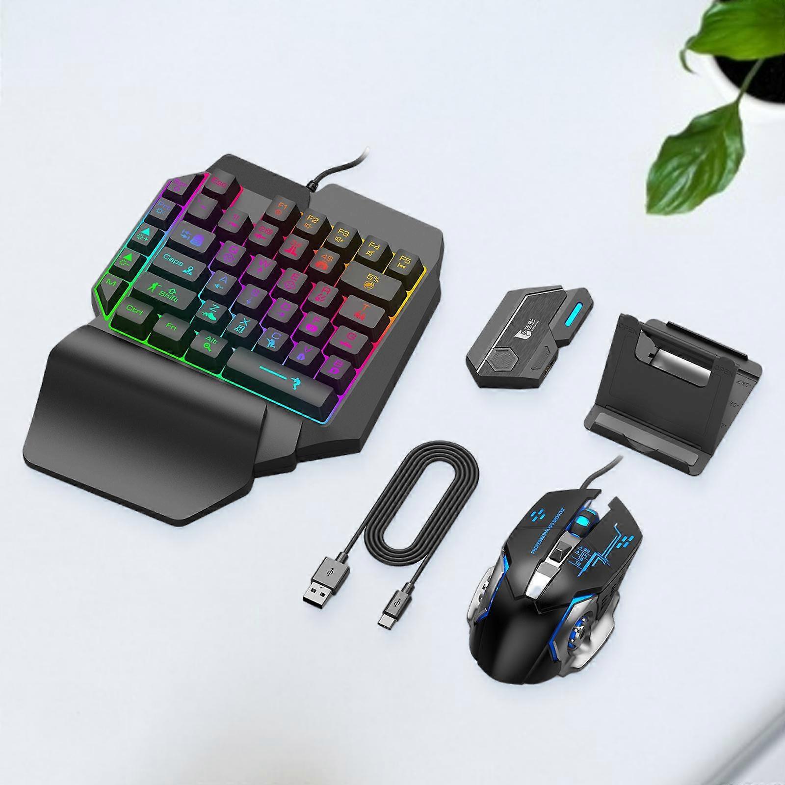 Mobile Phone Keyboard Mouse Gamepad Adapter Bluetooth USB Port ...