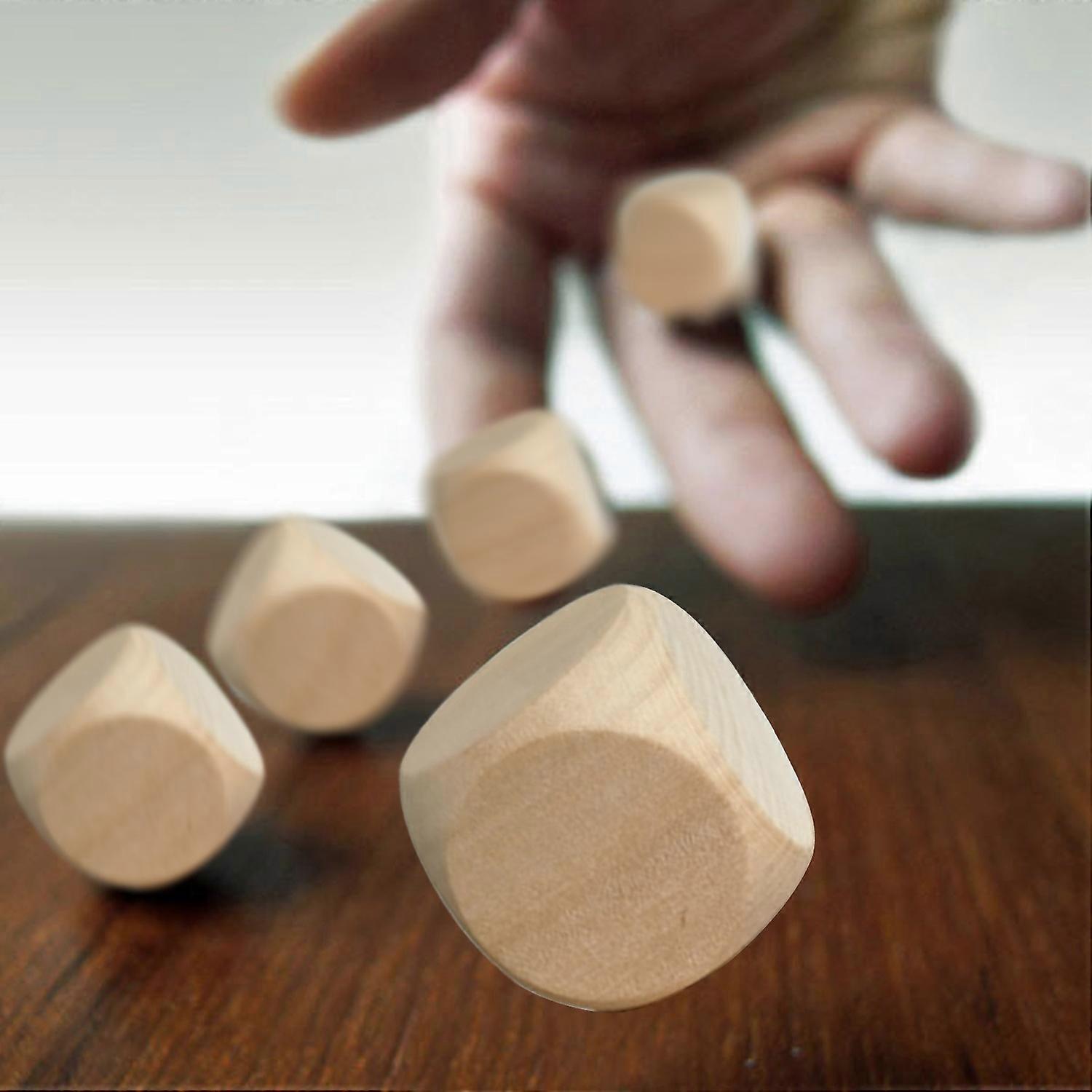 5/6/7/8CM Wooden Dice Rounded Corner Six-Sided Giant Dice DIY Hand ...