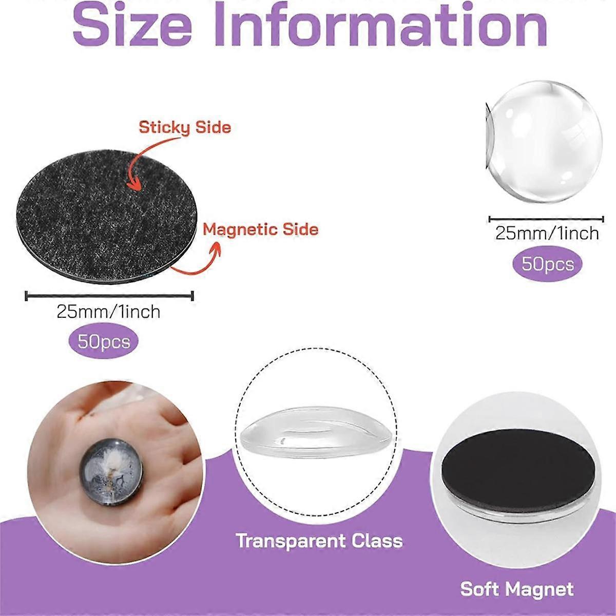 Fridge Glass Magnet Craft Set Includes Craft 1Inch Paper Punch Round ...