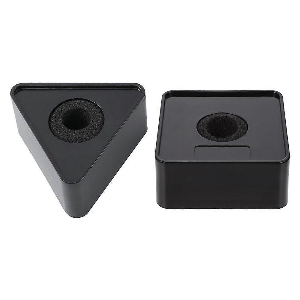 2pcs Portable Triangle Square Cube Interview Mic Logo Mic Flag Station ...