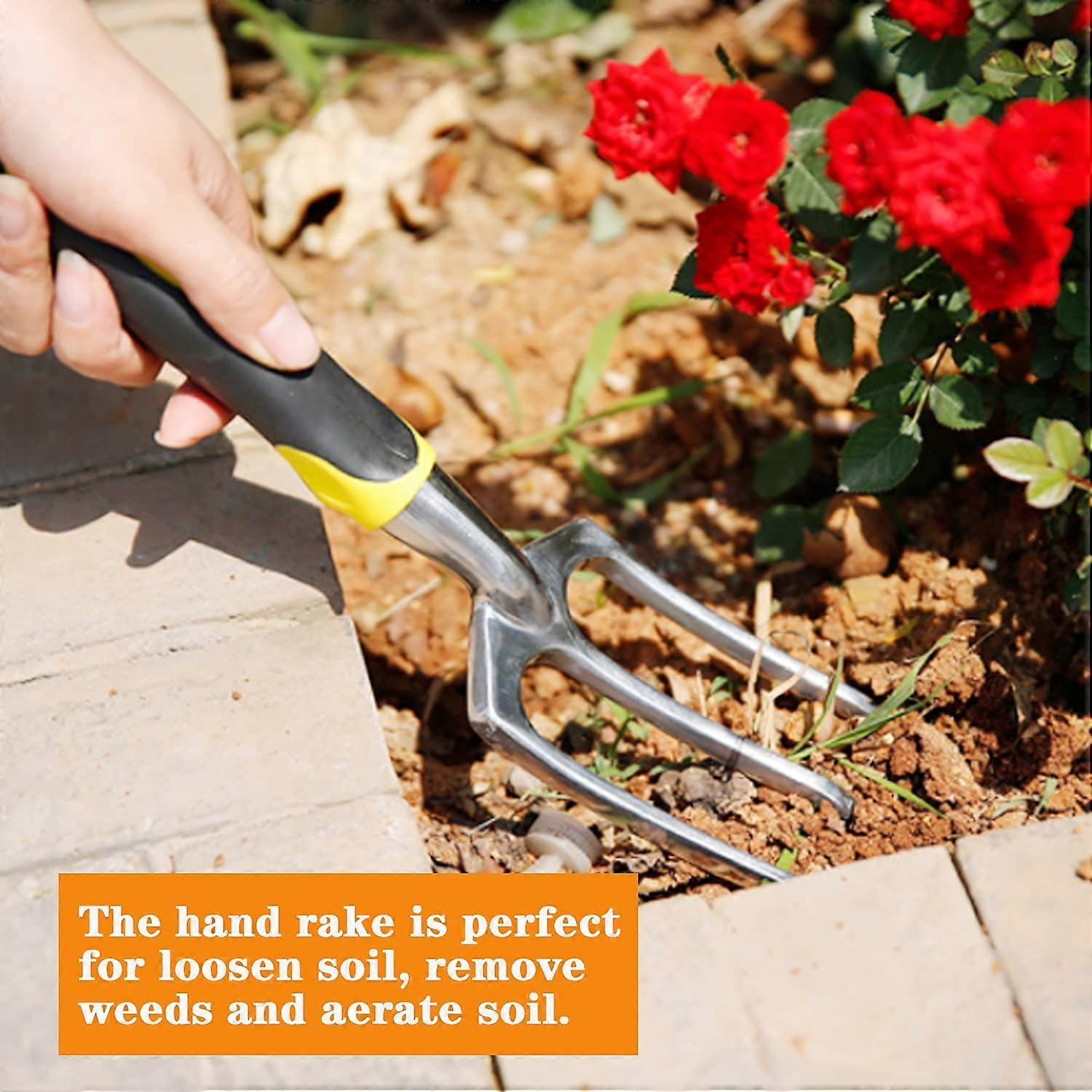 Gardening Tools 3 Pieces Hand Rake Spatula Transplanter Gardening Kits ...