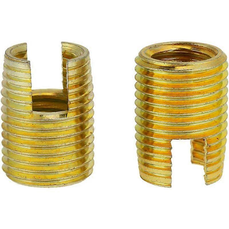 50 PCS Self Tapping Thread Insert Brass Thread Split Insert Combination ...