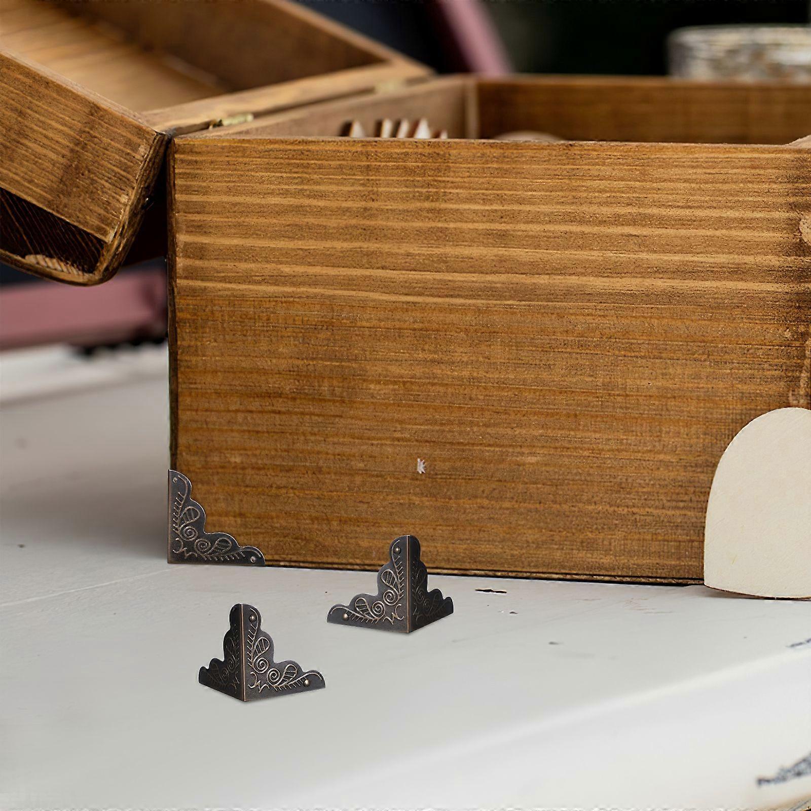 36pcs Box Corner Guards Stair Dust Corners Vintage Chest Corners ...