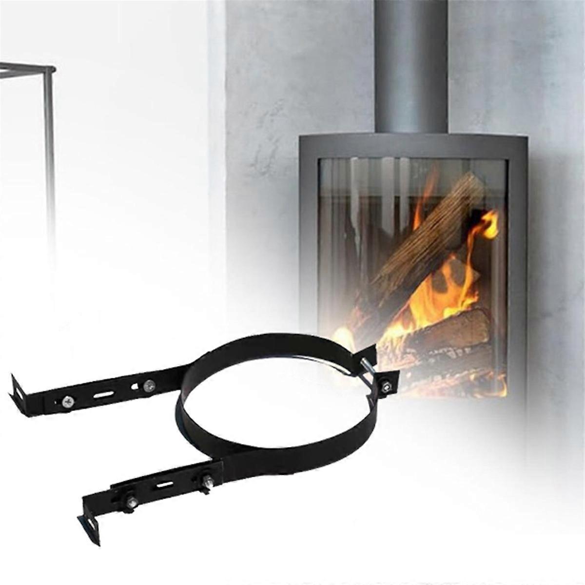 Chimney Pipe Holder Bracket 15CM Stainless Steel Adjustable Wall ...
