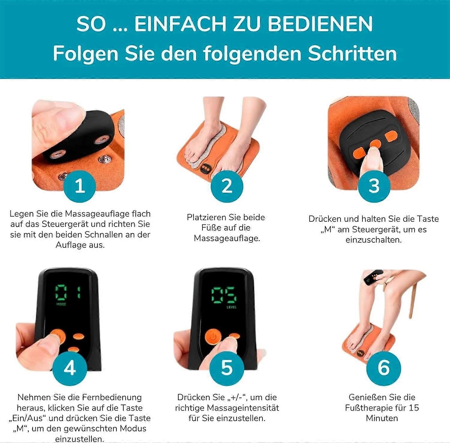 Orthoback ReNerv 3D Regenerative EMS Treatment Foot Massager with ...