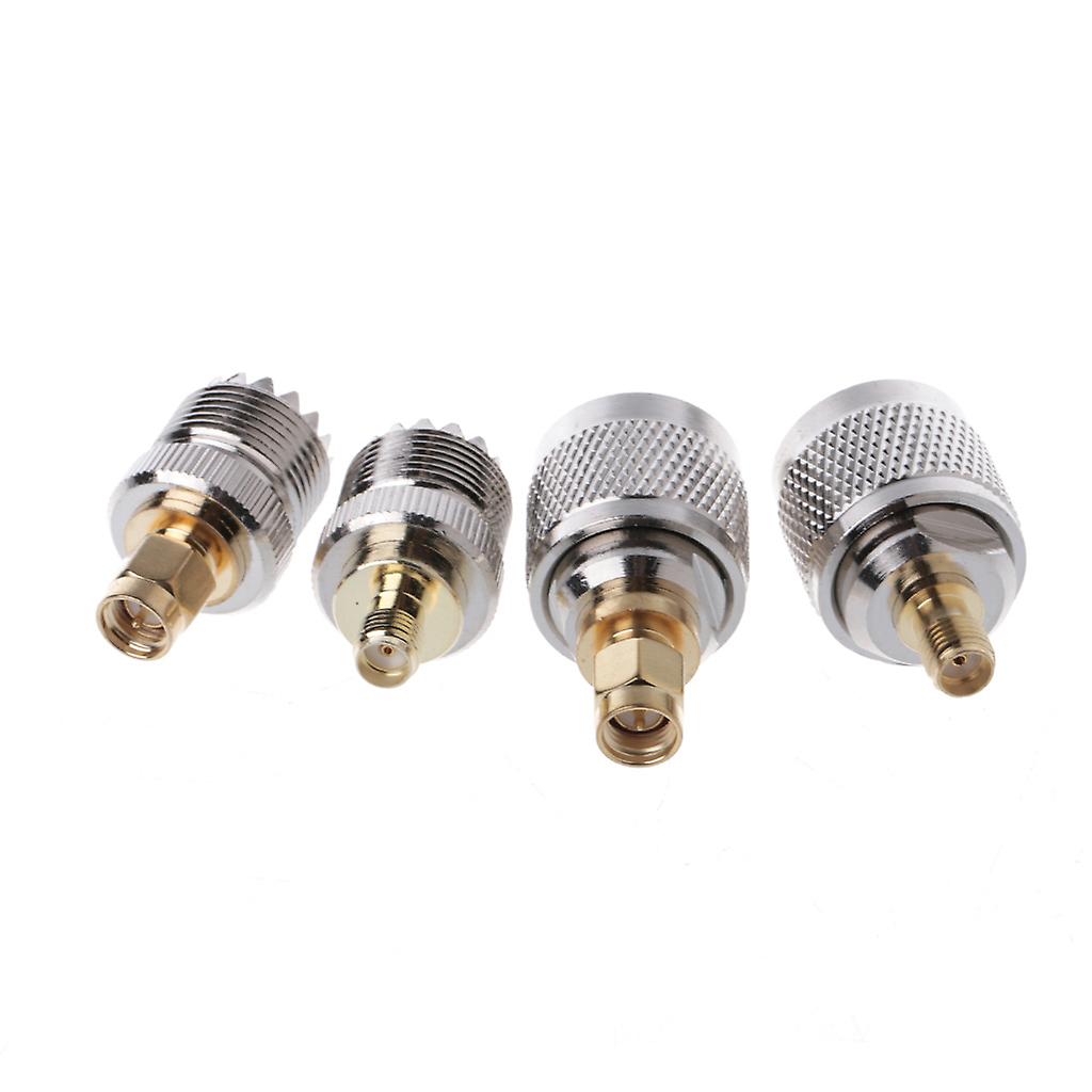 4 Pcs A13 Kit Adapter PL259 SO239 to SMA Male Female RF Connector Test ...
