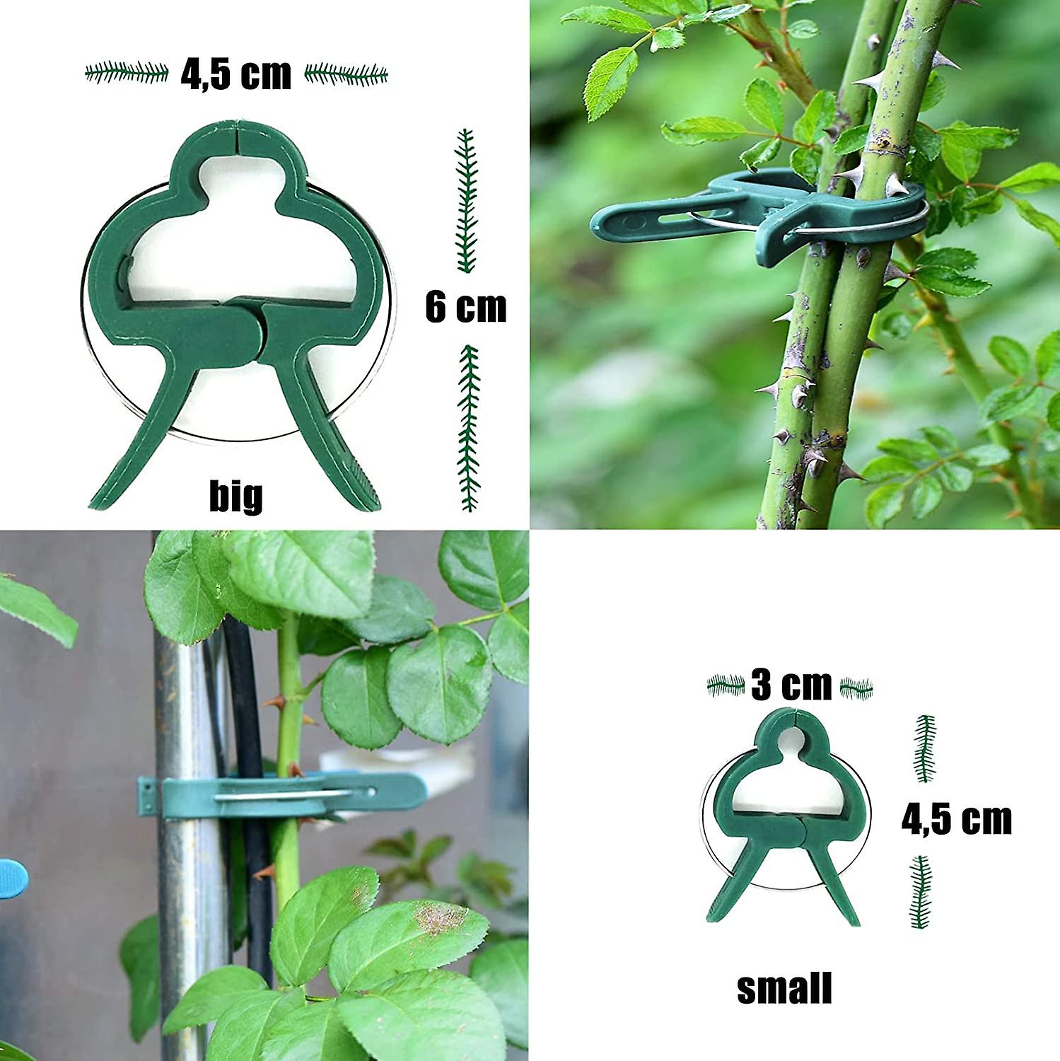 Durable Plant Clips, Garden Support Clip, 100 Pieces Garden Plant Clips ...