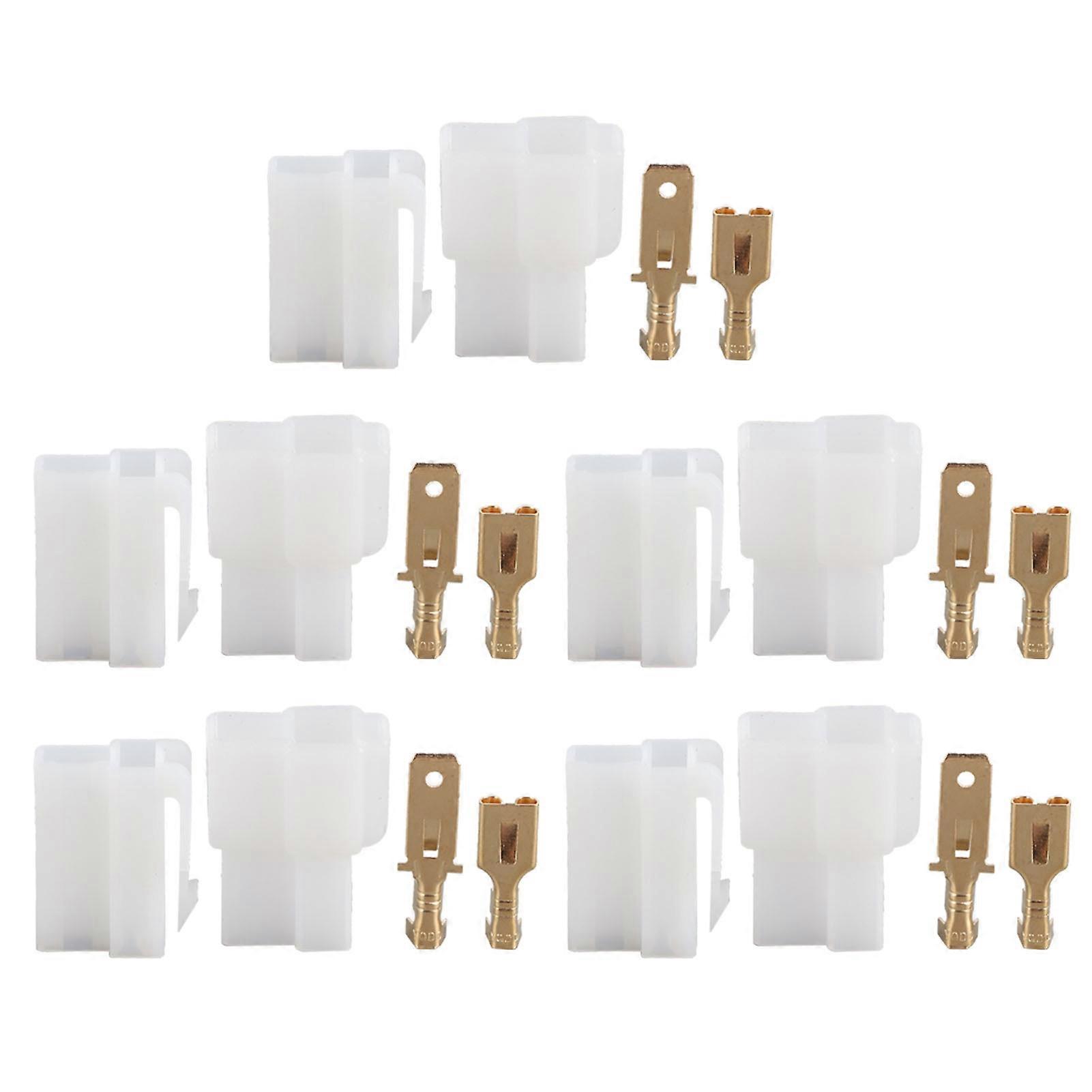 T-Type 2 Pin Power Plug Car Radio Cable Connectors Set Fit compatible ...