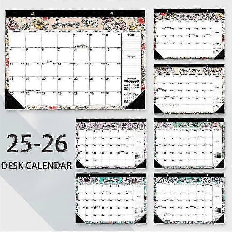 Desk Calendar 2026 Wall Calendar 2026 Covers January 2026 June2027 ...
