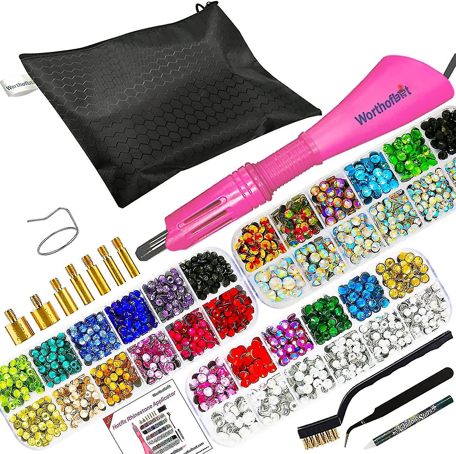 Rhinestone Setter, Applicator Toolkit, Hot Fixed Wand Bedazzler Kit ...