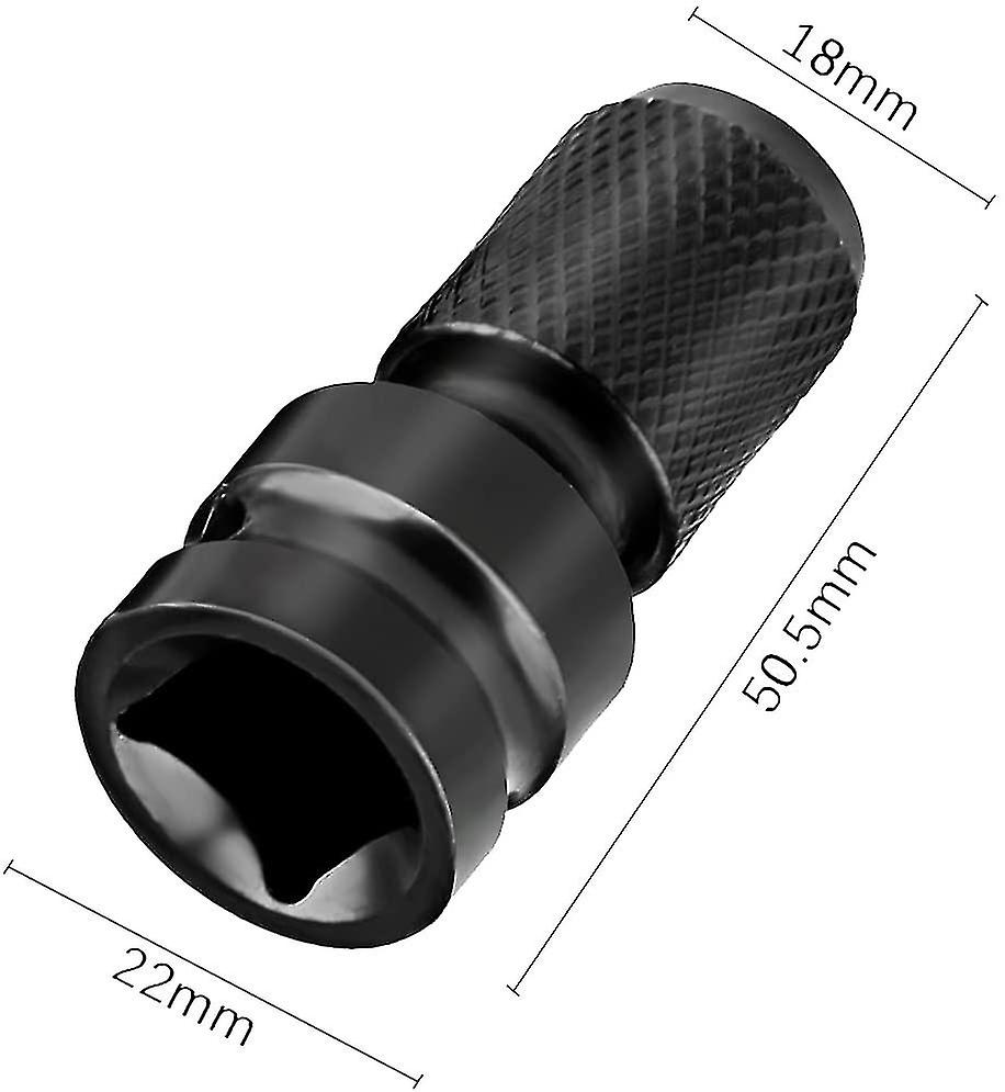 Impact Socket Driver Bit, 1/2" Square To 1/4" Hex Socket Adapters, For ...