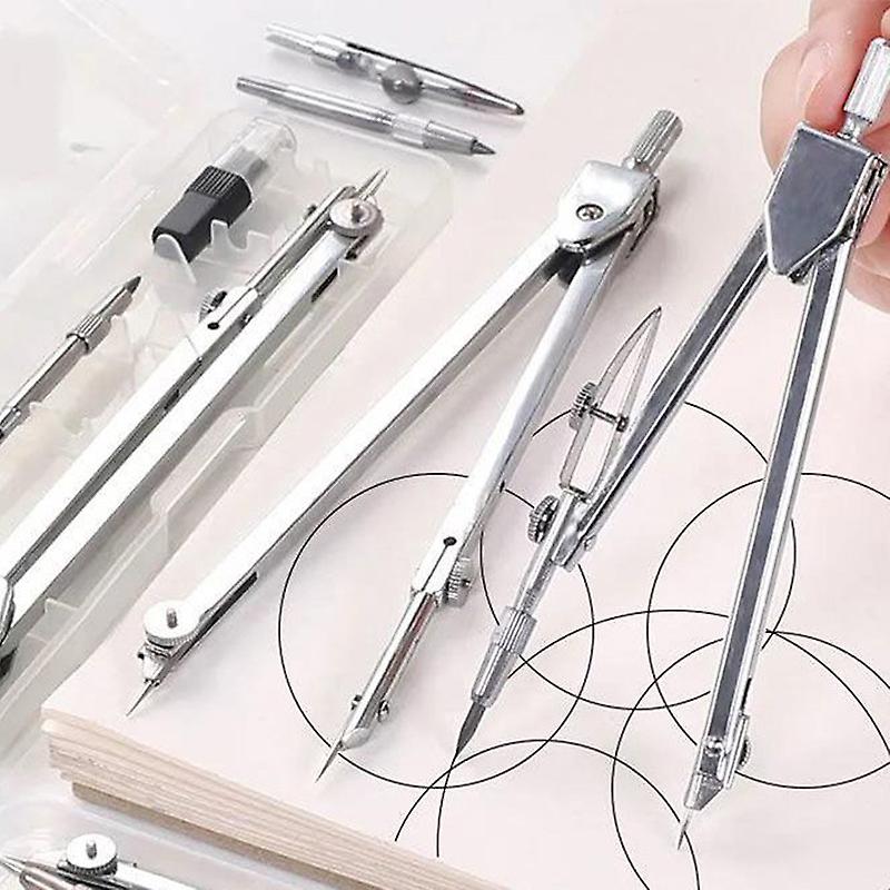 Geometry Compass Set,Student Drawing Compasses,Compass Metal Stainless ...