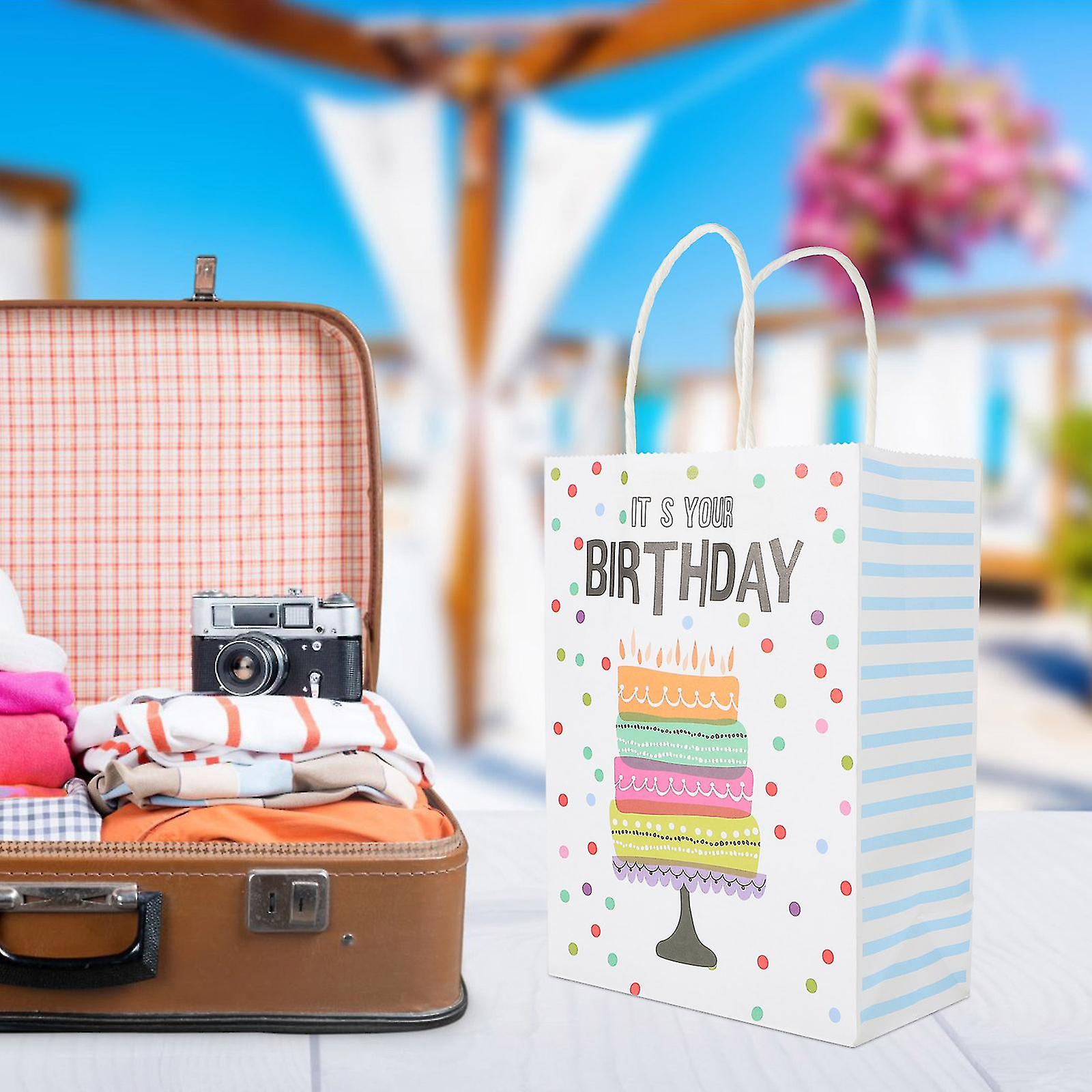 24pcs Birthday Gift Bags Paper Candy Goodie Bags Chocolate Pouches ...