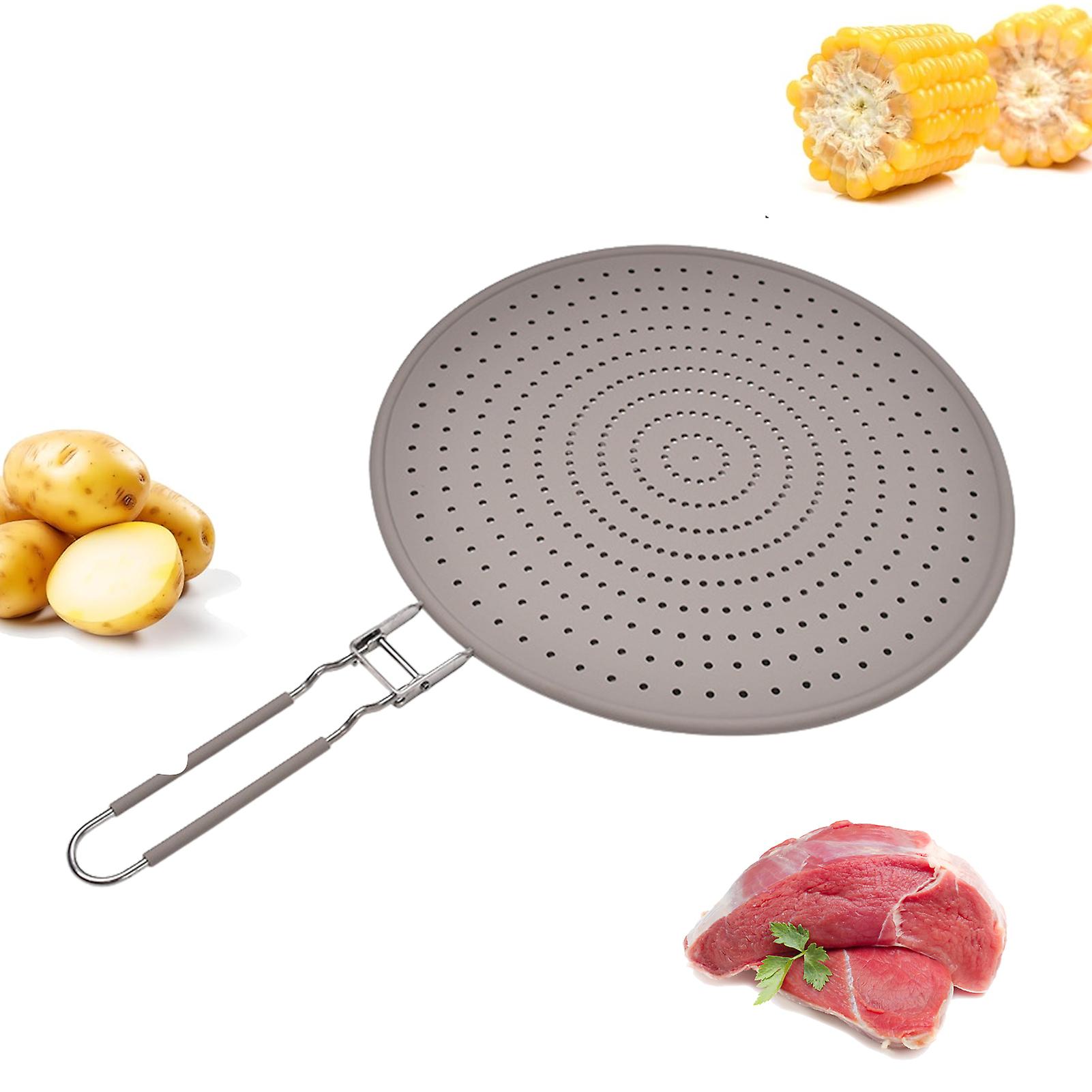 Silicone Frying Splatter Guards Universal Fit Easy Clean Splatter Guard ...