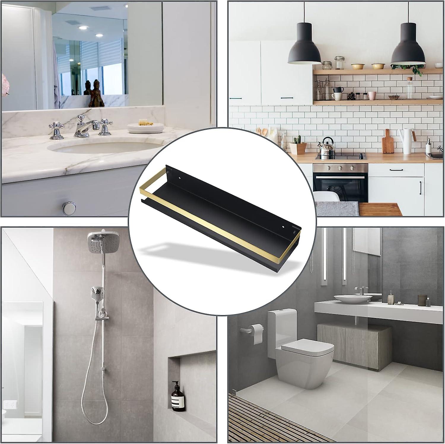 Shower Shelf No Drilling, Adhesive Bathroom Shelf, Stainless Steel ...