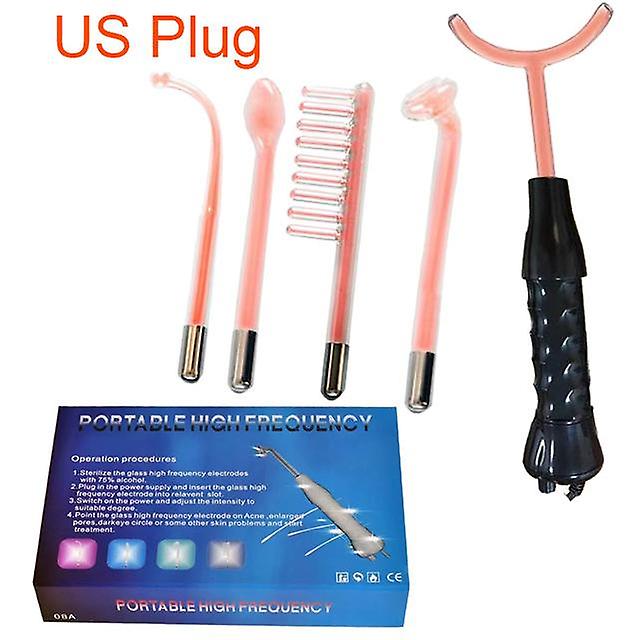 High frequency electronic beauty instrument 5 in 1 portable electrode ...