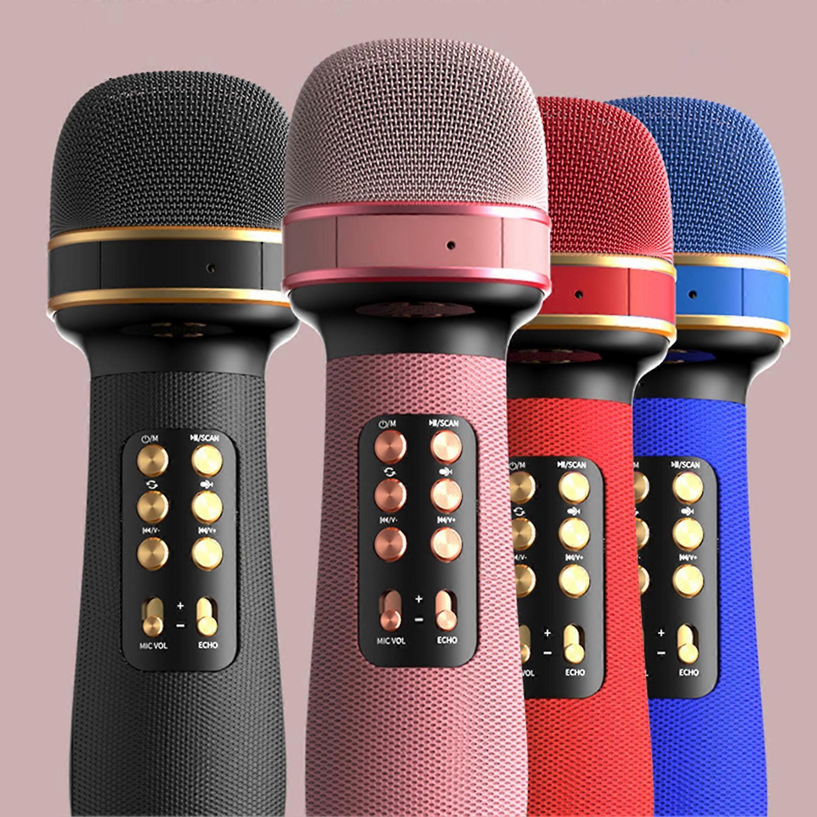 WS-898 Condenser Microphone Bluetooth-compatible 5.0 HiFi FM Radio Long Endurance Wireless ...
