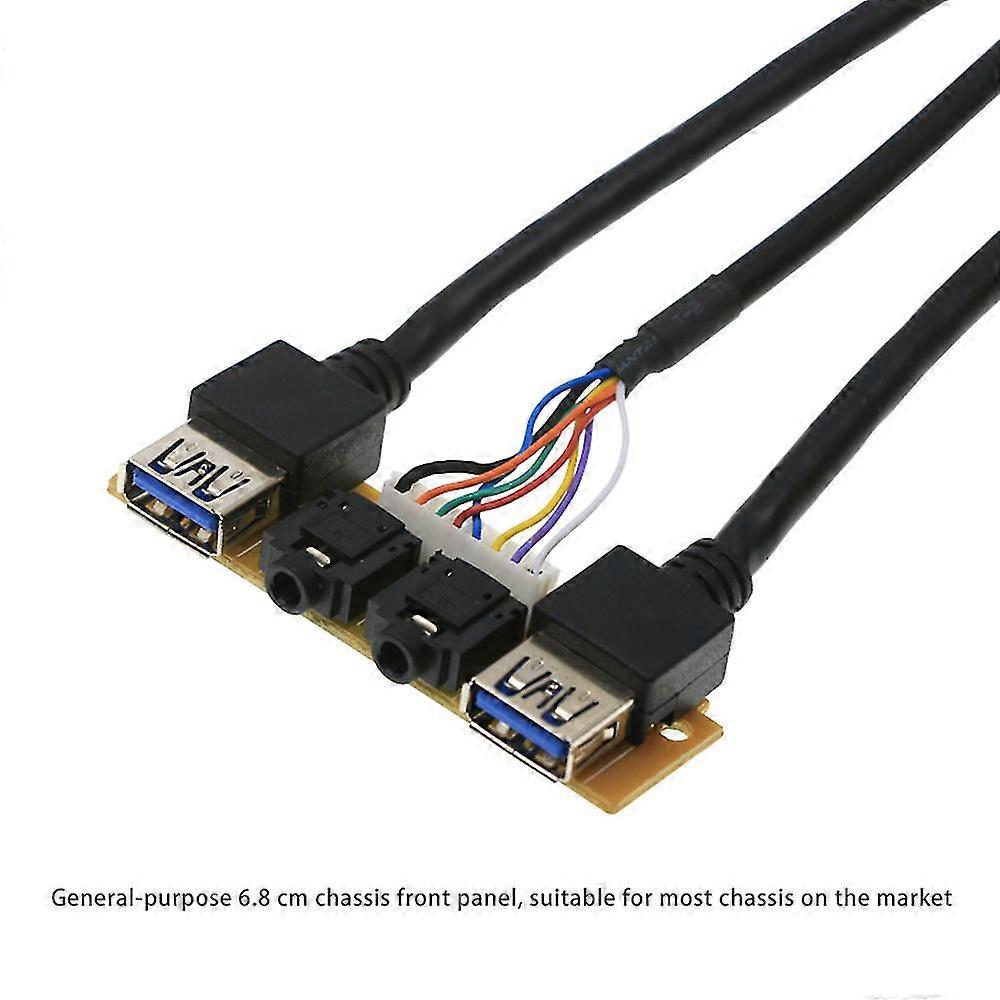 60cm Front Case Panel USB3.0+USB3.0+HD Audio Jack Ports I/O Board ...