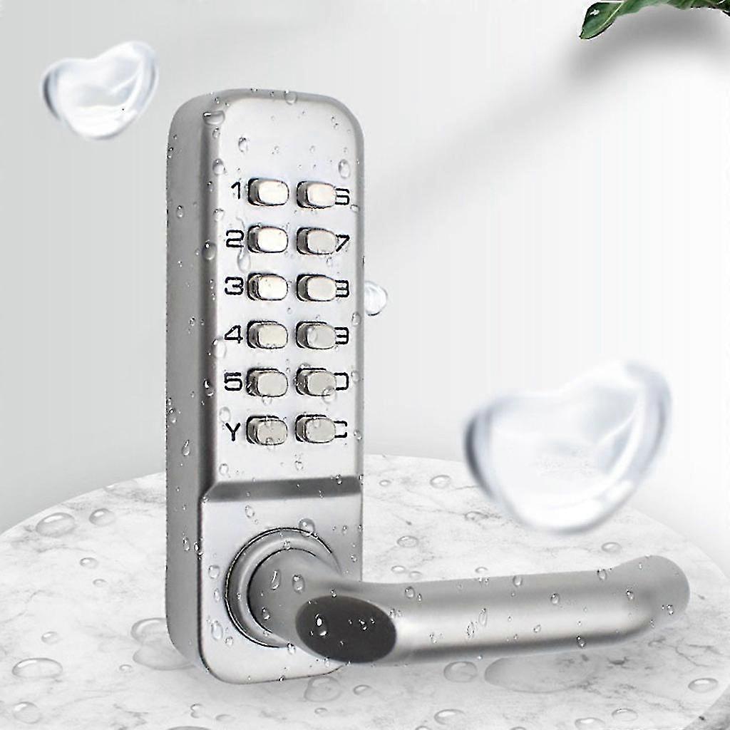 Keyless Digital Combination Locks Keypad Entry Door Lock Waterproof No ...