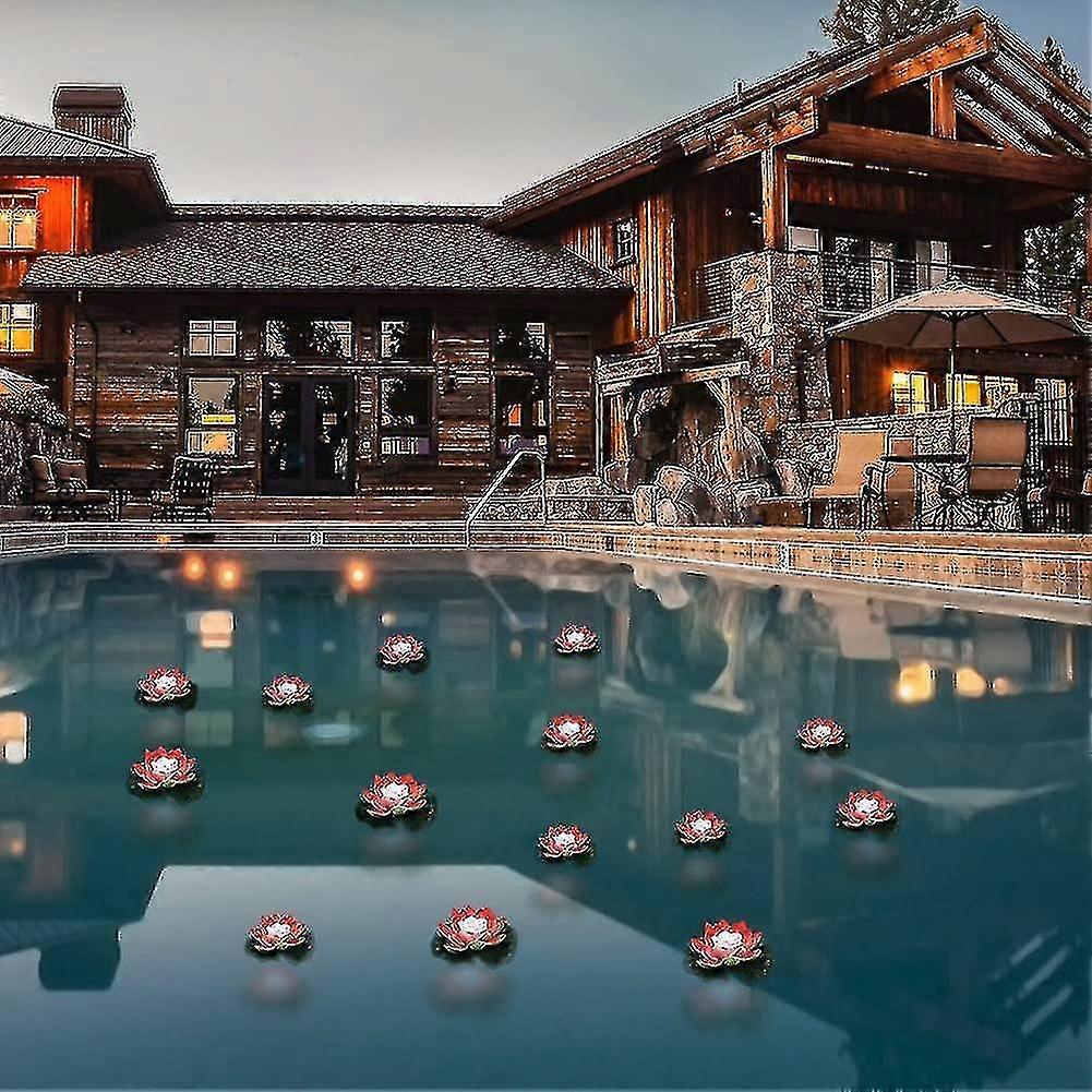 Led Floating Lotus Light. Artificial Water Lily Floating Lotus ...