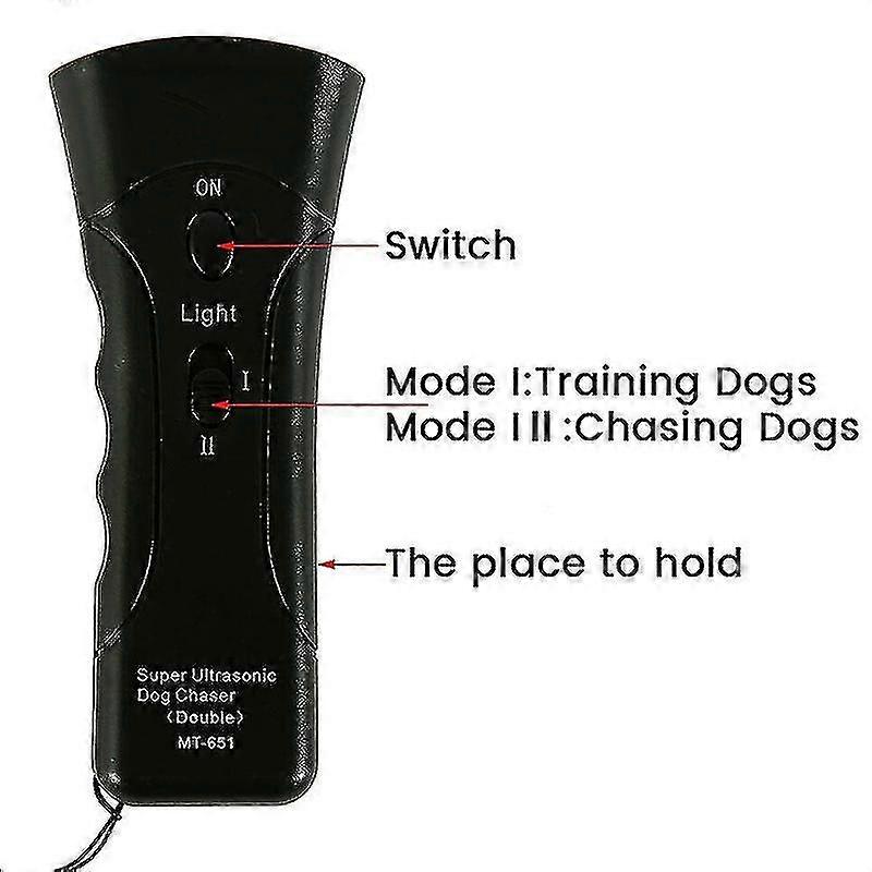 Pet Gentle Trainer Ultrasonic For Dogs, Dual Channel Handheld Petty ...