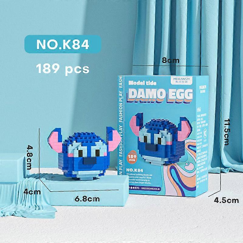 Kawaii Damo Egg Disney Micro Building Blocks Sanrio Kuromi Cinnamoroll Mickey Mouse Donald Duck ...