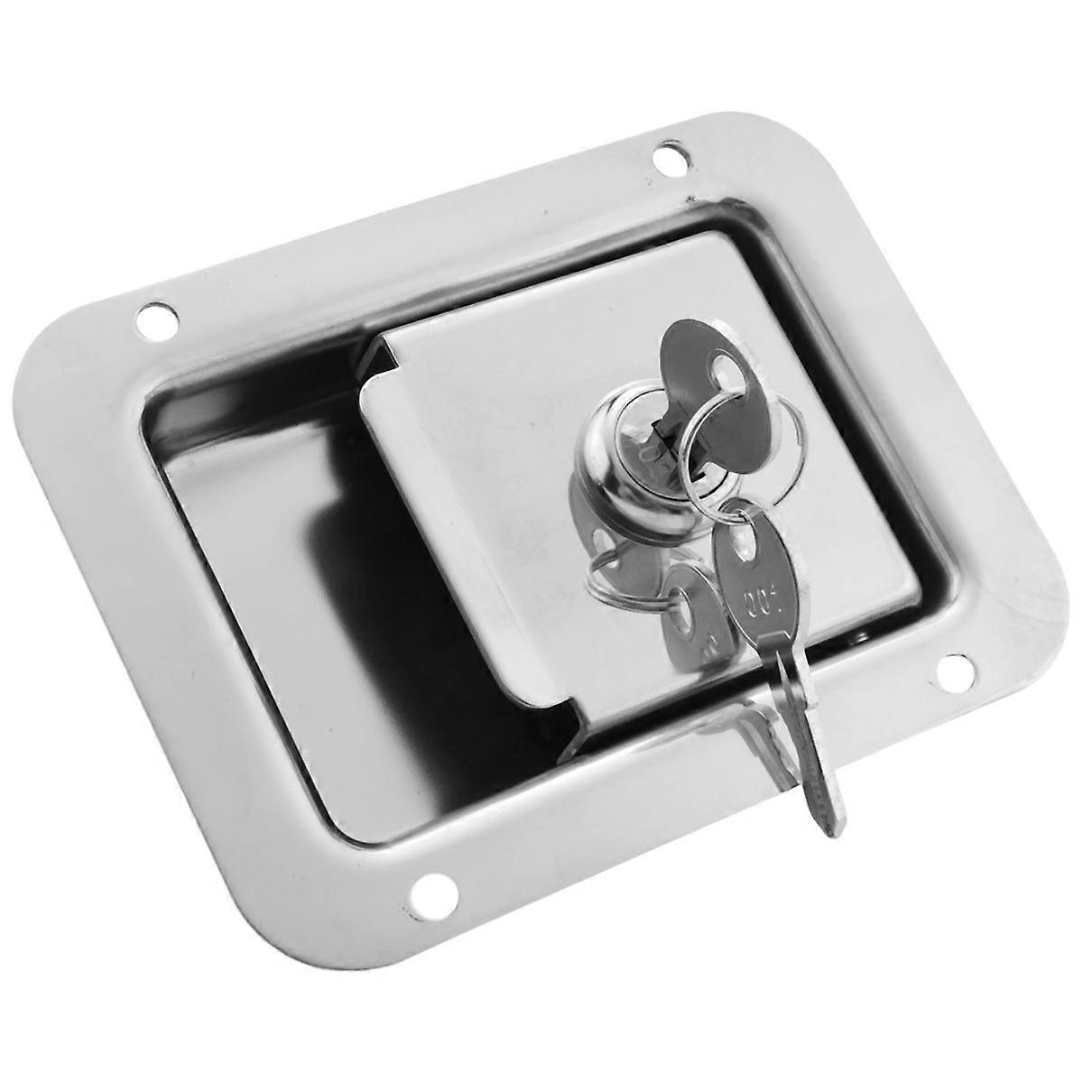 Paddle Slam Latch With Lock & Key Travel Trailer Lock Stainless Steel ...