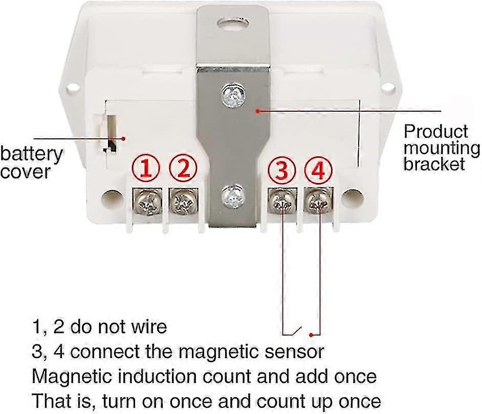 Digital Counter Electronic Clicker Counter Magnetic High Sensitive Row ...