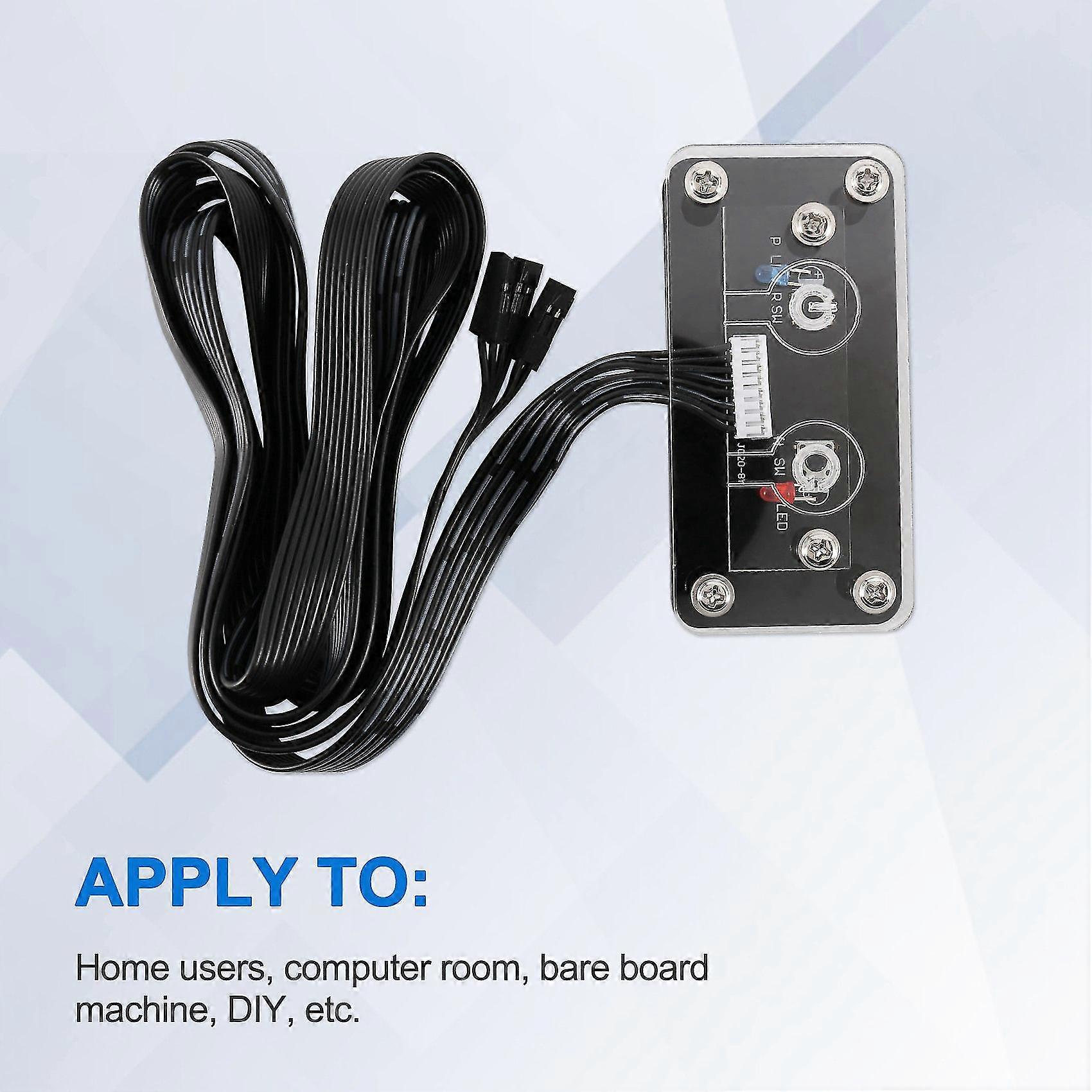 Desktop Computer Switch External Power Switch Power Button+restart ...