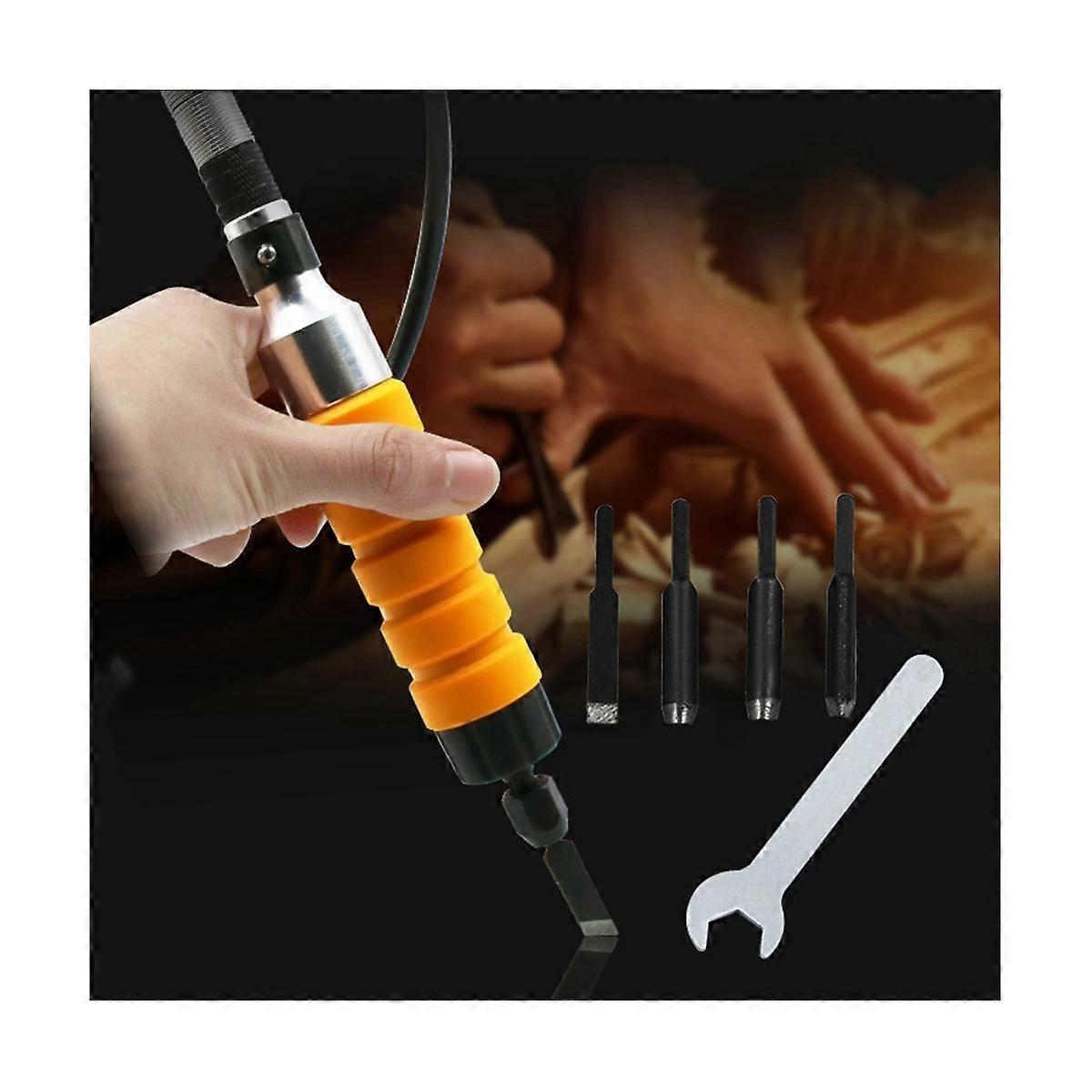 Electric Chisel + 5 Knives + Open Wrench Engraving Tools Engraving ...