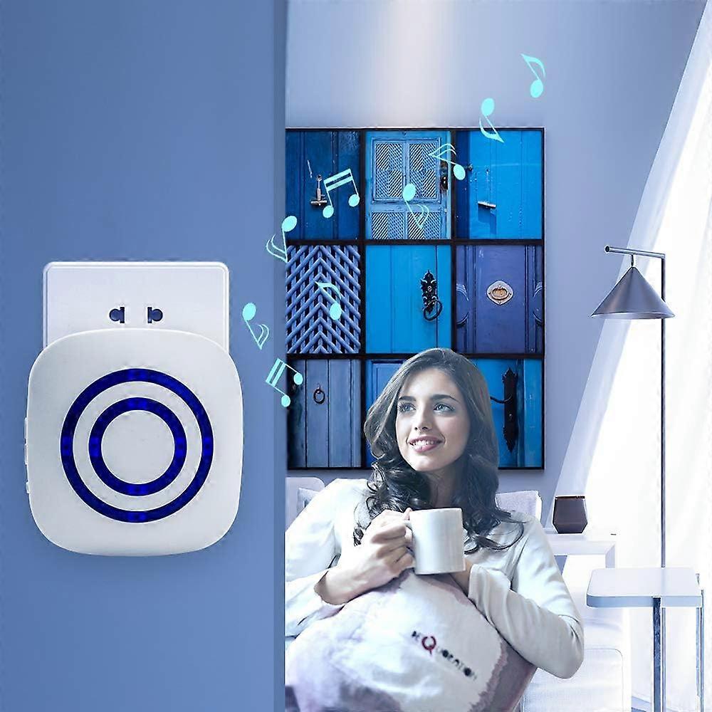 XHX Wireless Doorbell Electric Door Chime Kit with 1 Receiver and 1 ...