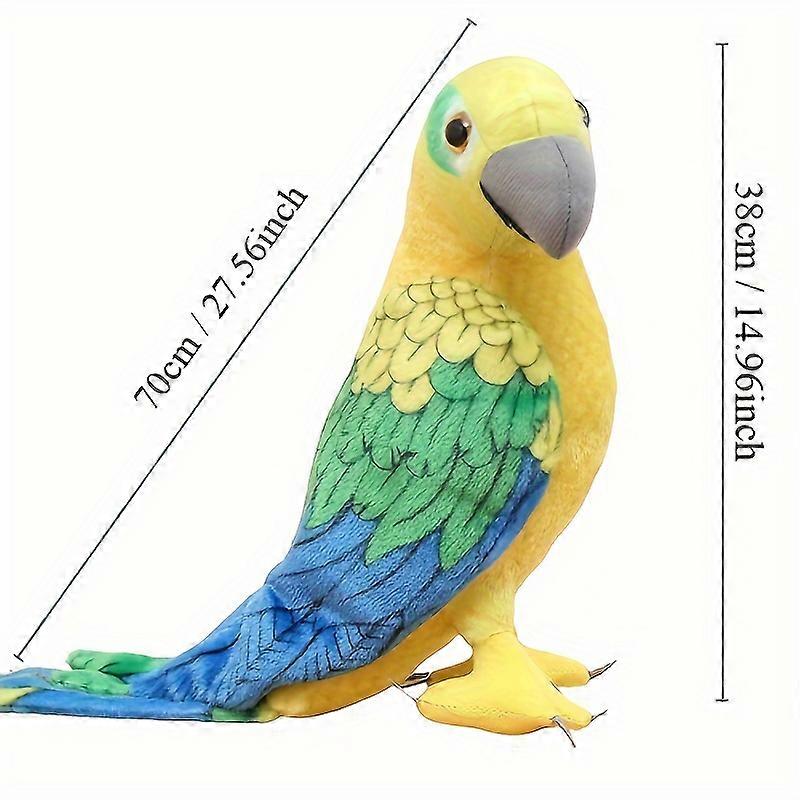Imitation realistic parrot doll cartoon cute bird puppet plush toy ...