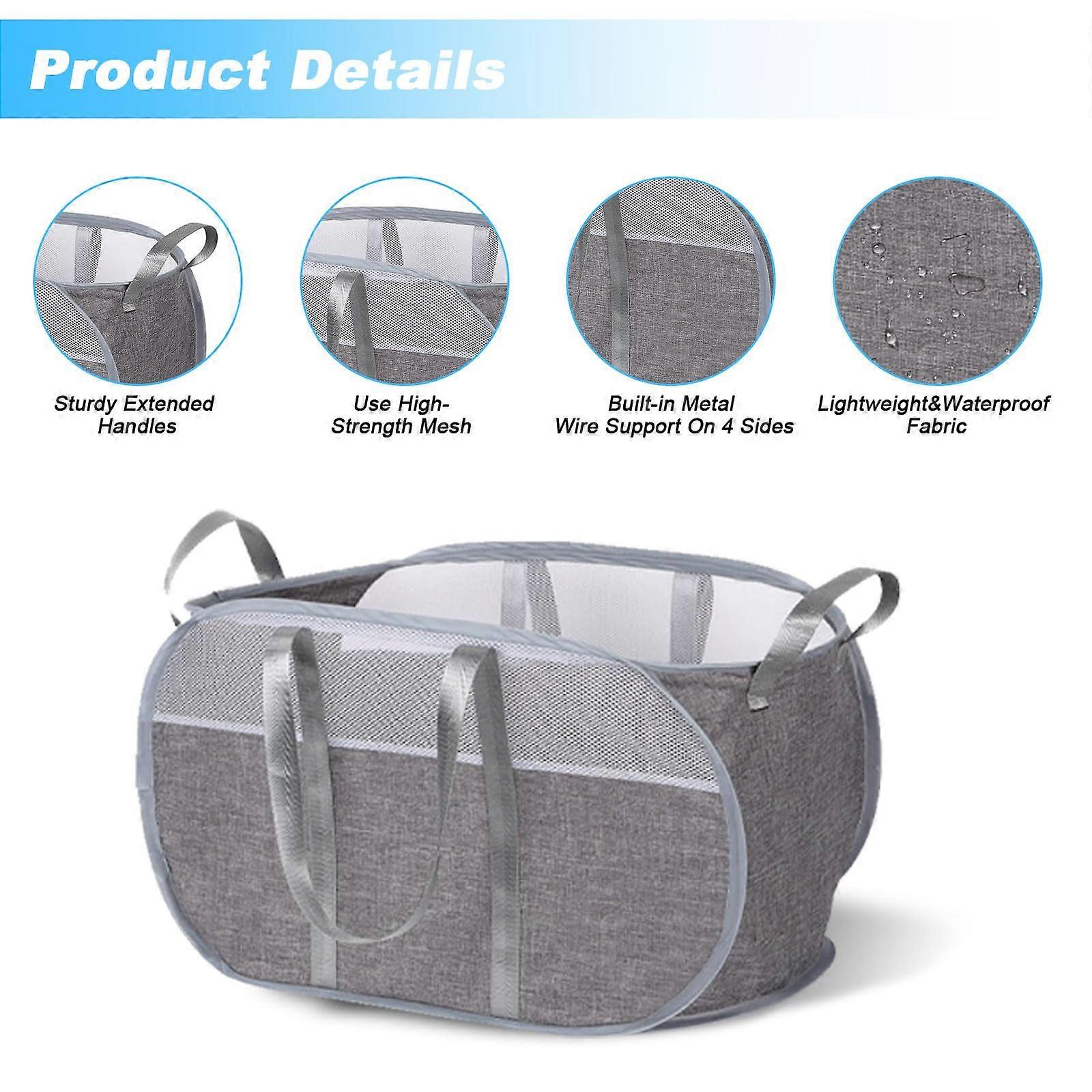 Blue Foldable Laundry Baskets | laundry chest | Washing baskets ...