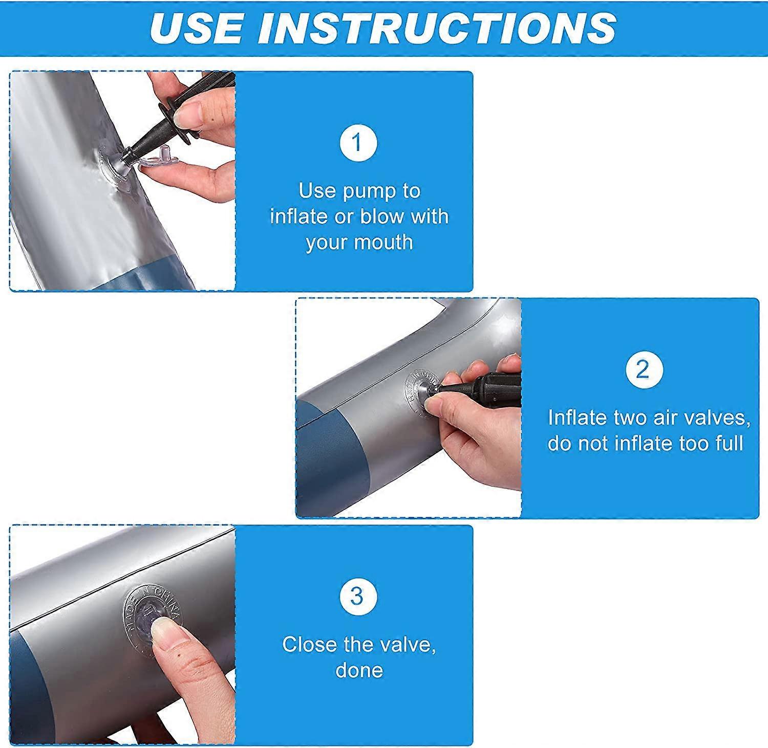 4 Pieces Inflatable Walker and Cane PVC Folding Inflated Walker Blow Up ...