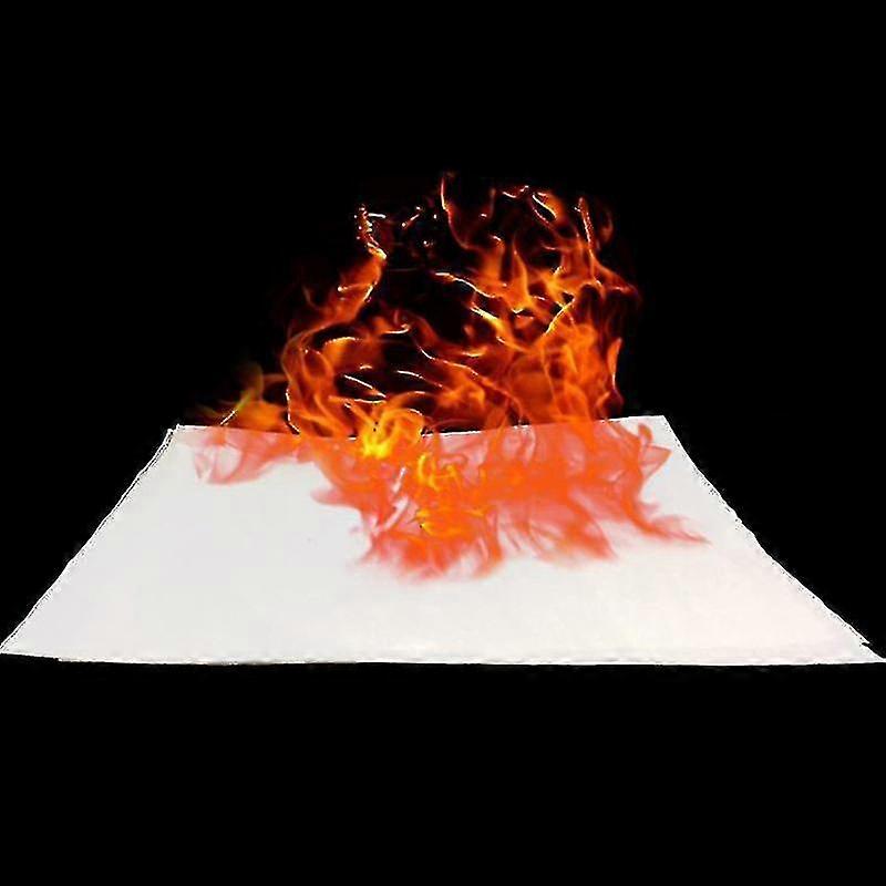 10pcs 20*10cm Fire Paper Flash Flame Paper Fire Paper Magic Props ...