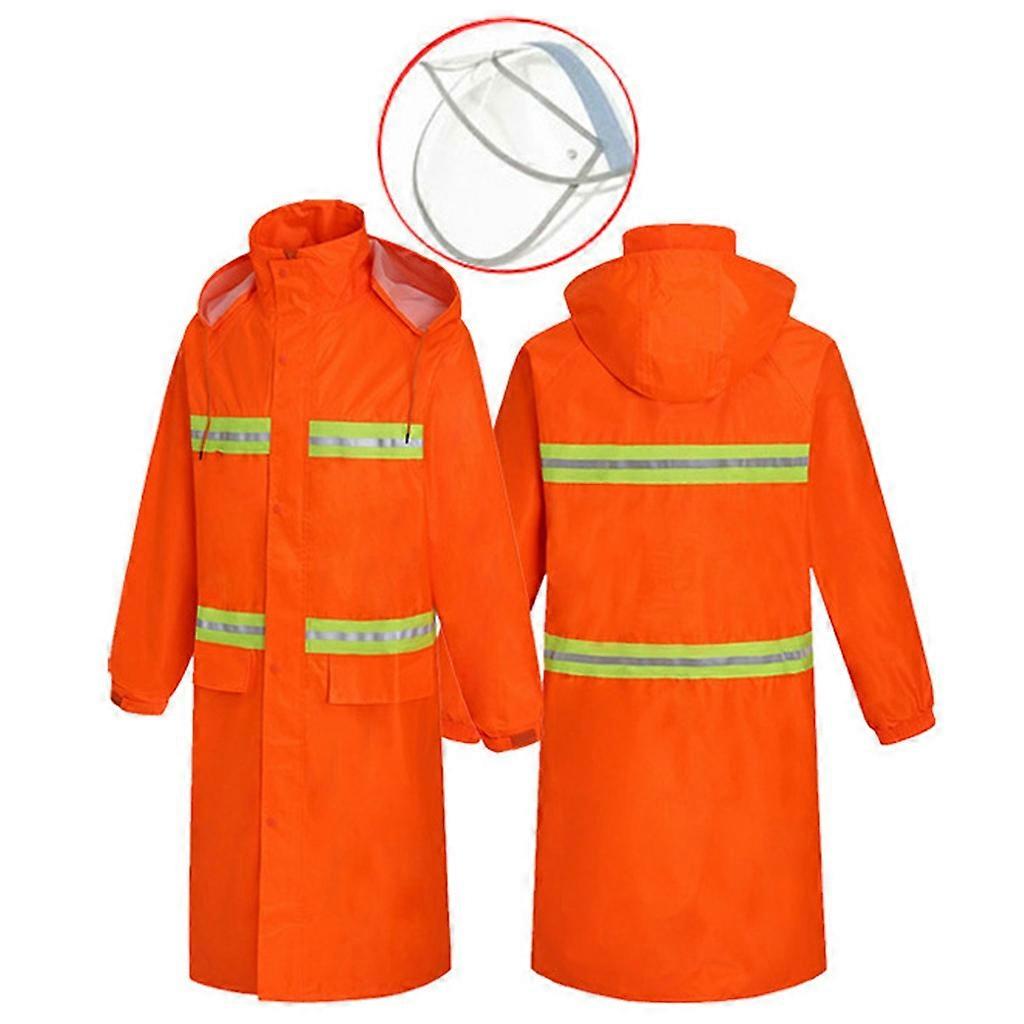 Safety Concealed Fluorescent Flashing Hooded Long Length Waterproof ...
