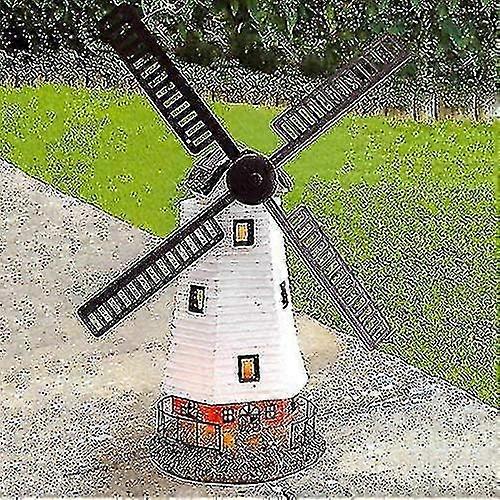 Garden Ornament Windmill, Waterproof Solar Powered Automatic Windmill ...