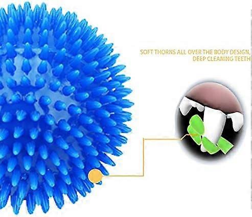 High Elastic Spherical Pet Chew Toys Rubber Dog Toys (Blue and Orange ...