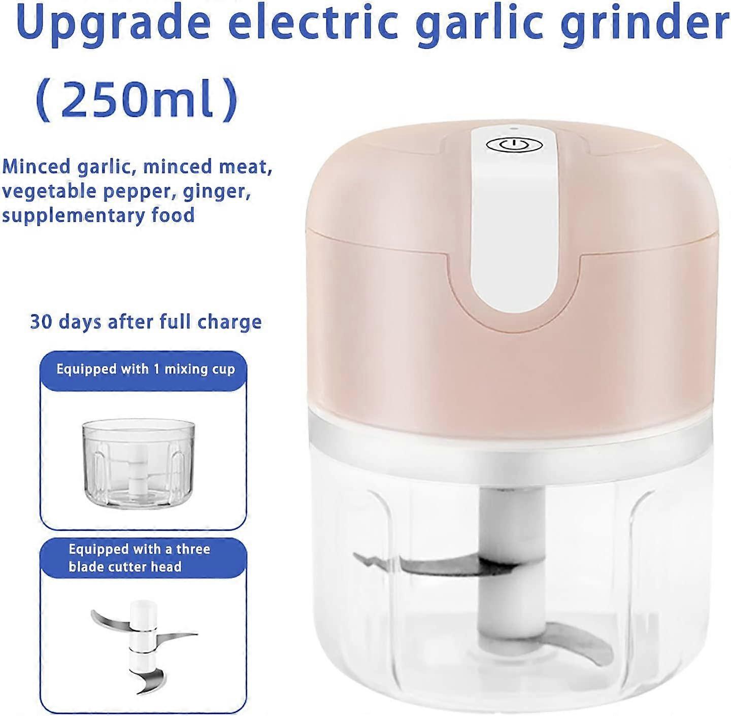 Household Electric Mini Garlic Chopper, Mini Chopper Food Processor ...