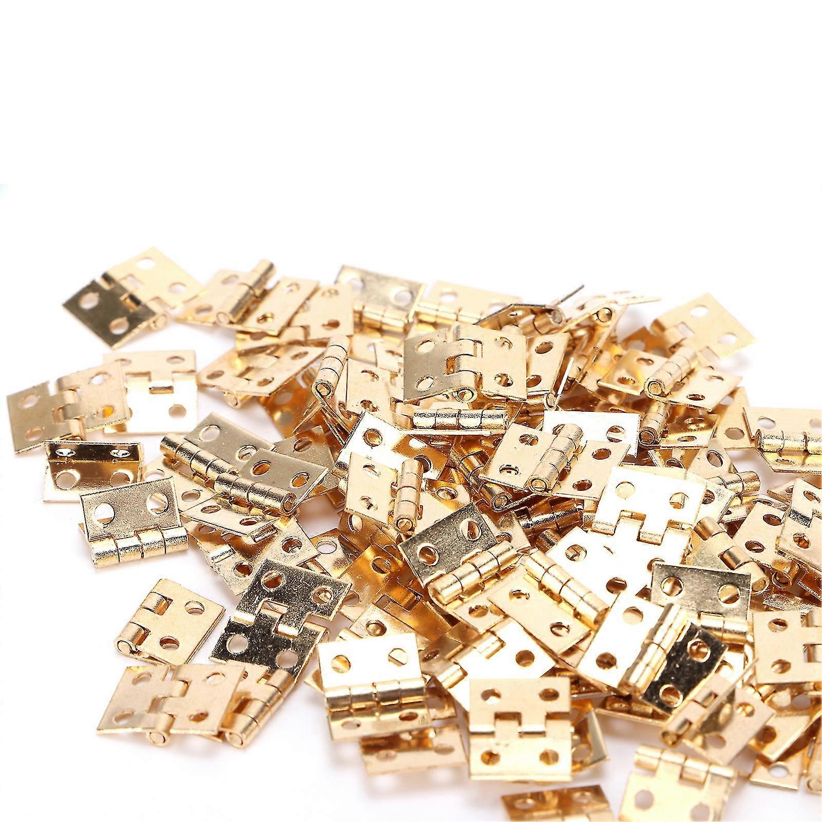 100Pcs Mini Hinge Metal Retro Small Metal Accessory with Screw ...