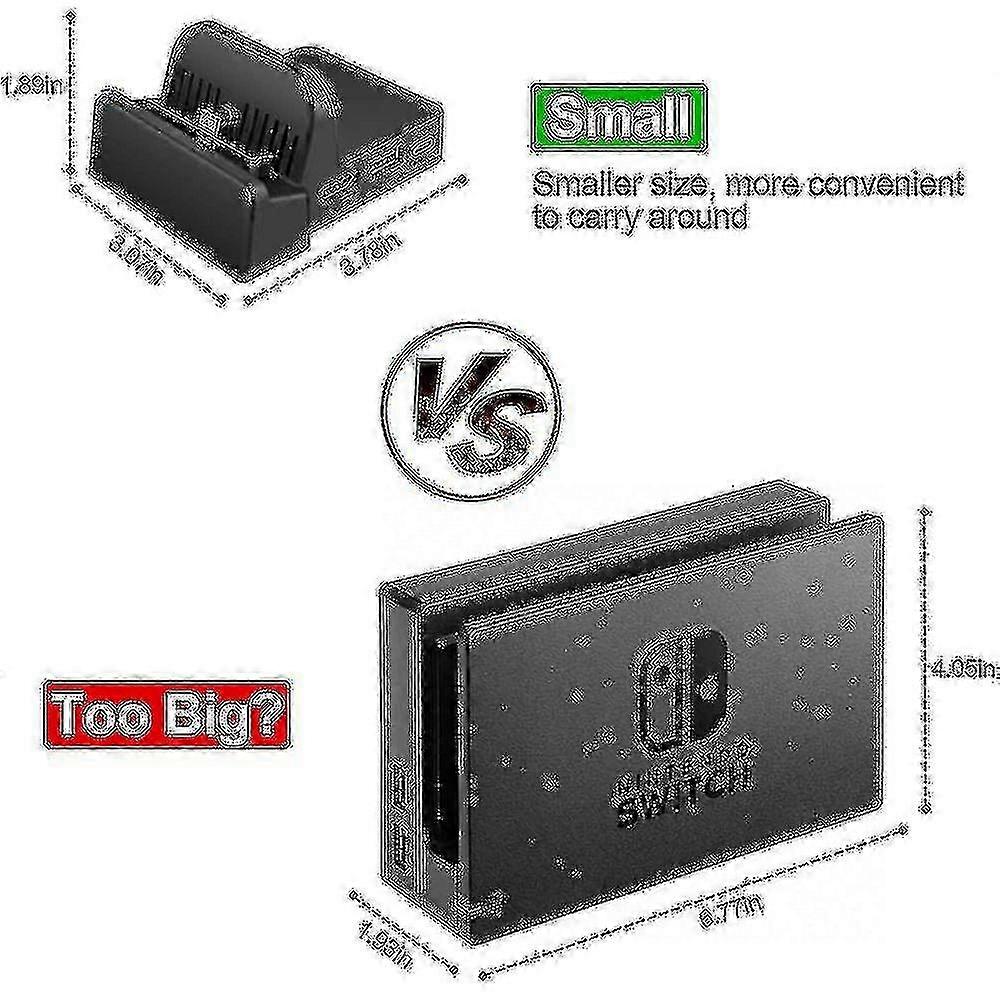 Nintendo Switch Dock, Portable Nintendo Switch Tv Docking Station ...