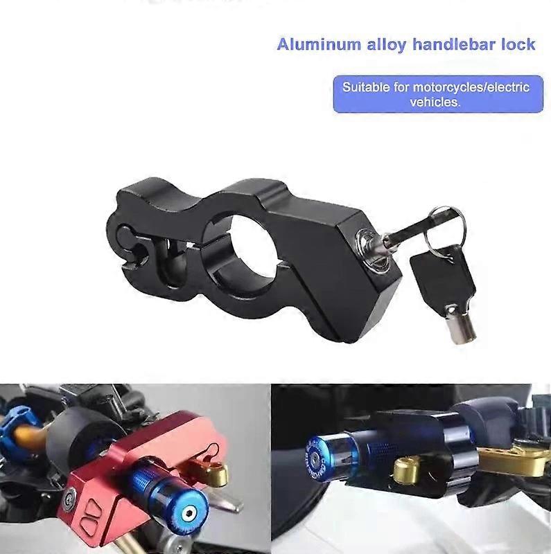 Motorcycle Aluminum Alloy Anti-Theft Handlebar Lock Oil Door Lock ...