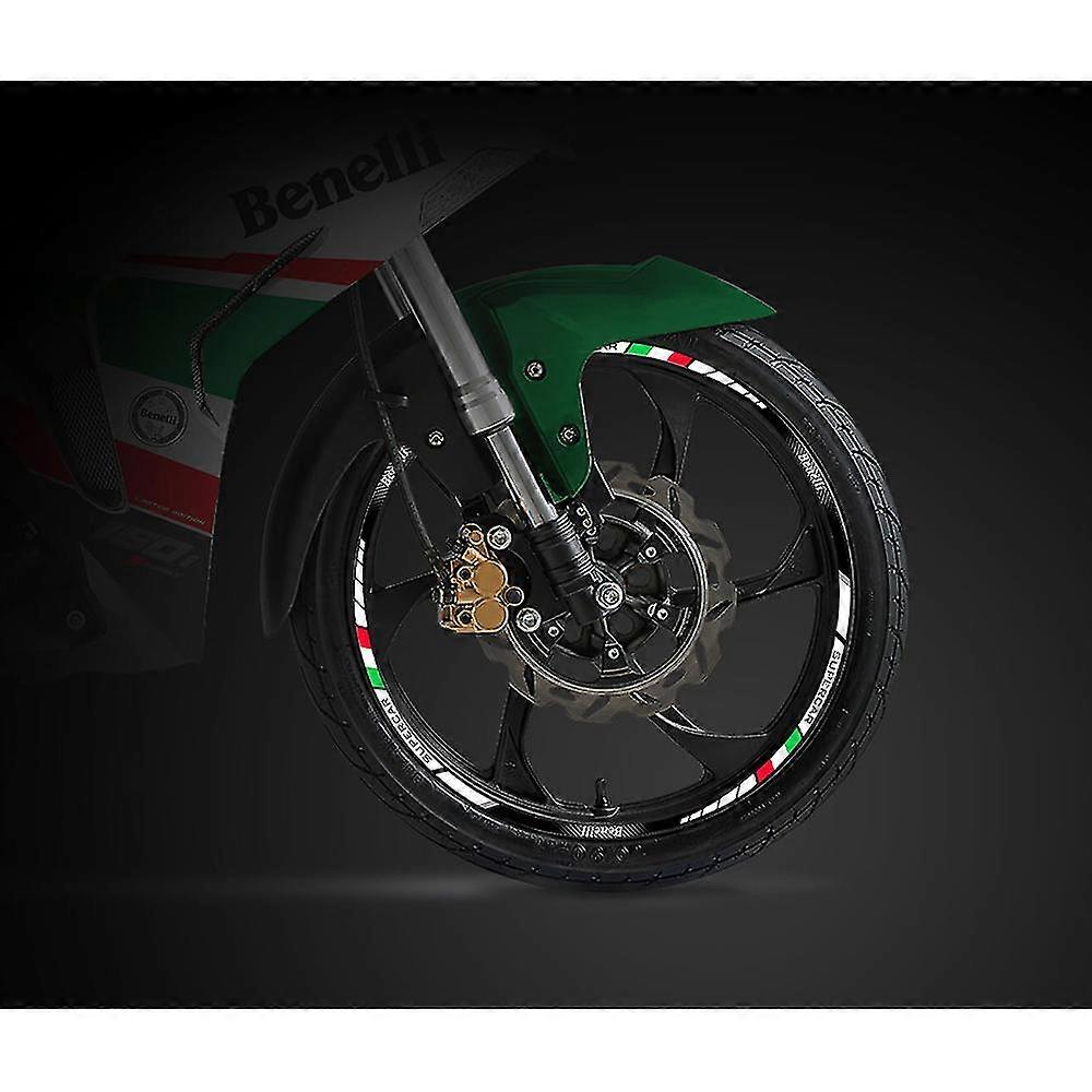 Motorcycle Wheel Sticker Reflective Rim Decal Motocross Hub Stripes For ...