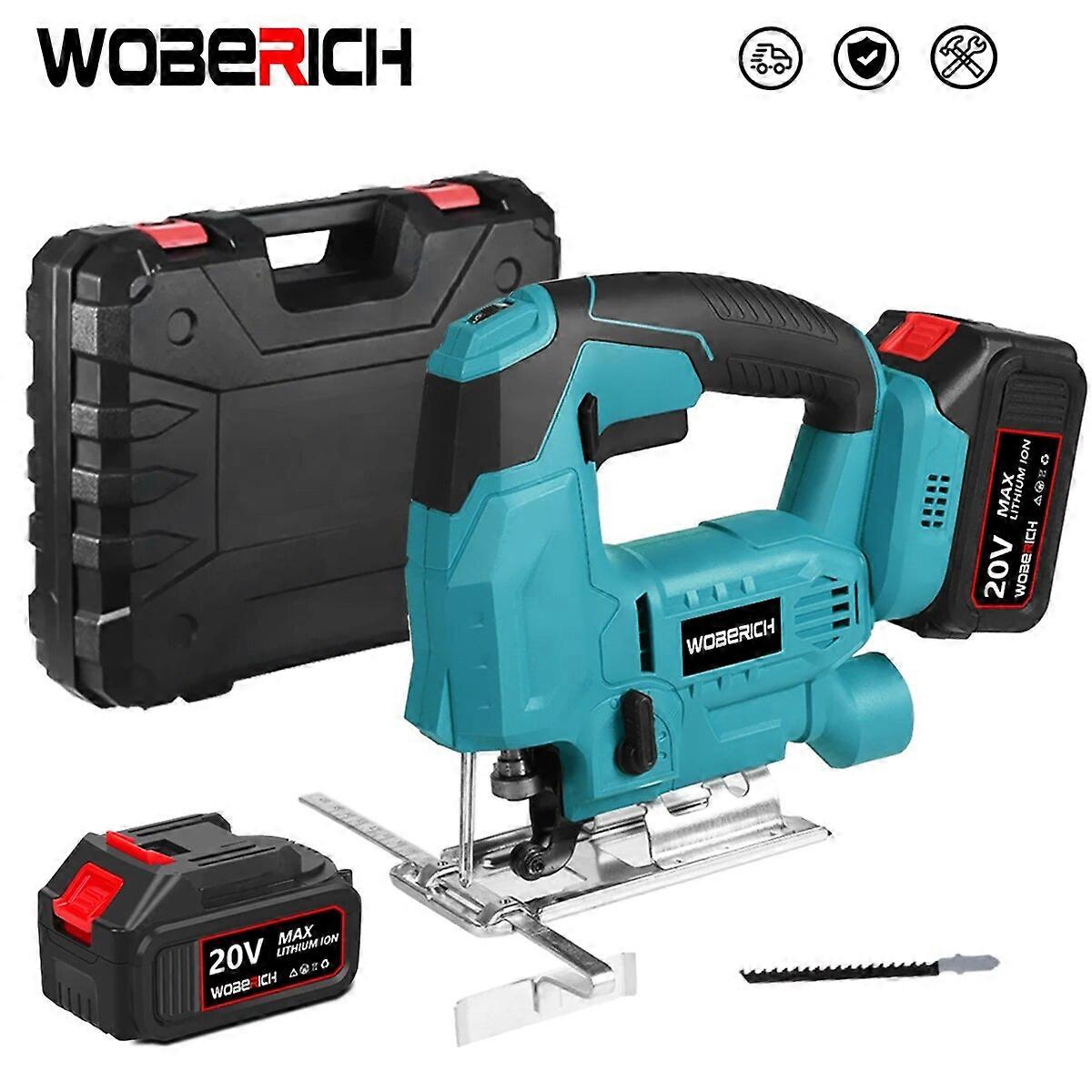 20V 65mm Cordless Jigsaw Quick Blade Change Electric Saw LED Light ...